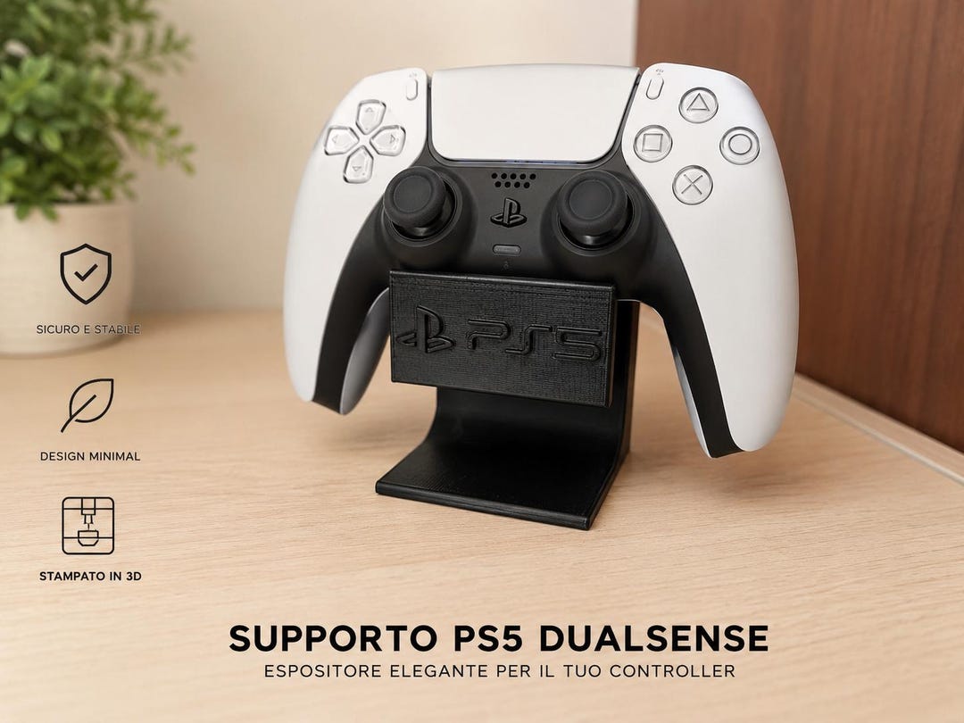 PS5 Controller Stand STL | Dualsense Holder 3D Print File | Playstation ...