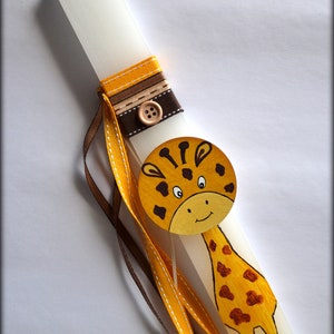 Handpainted Giraffe Easter Candle, Boy Easter Candle, Fridge Magnet ...