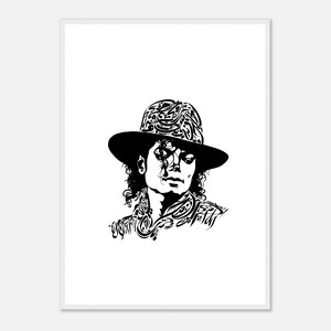 Michael Jackson Matte Paper Wooden Framed Poster - Etsy