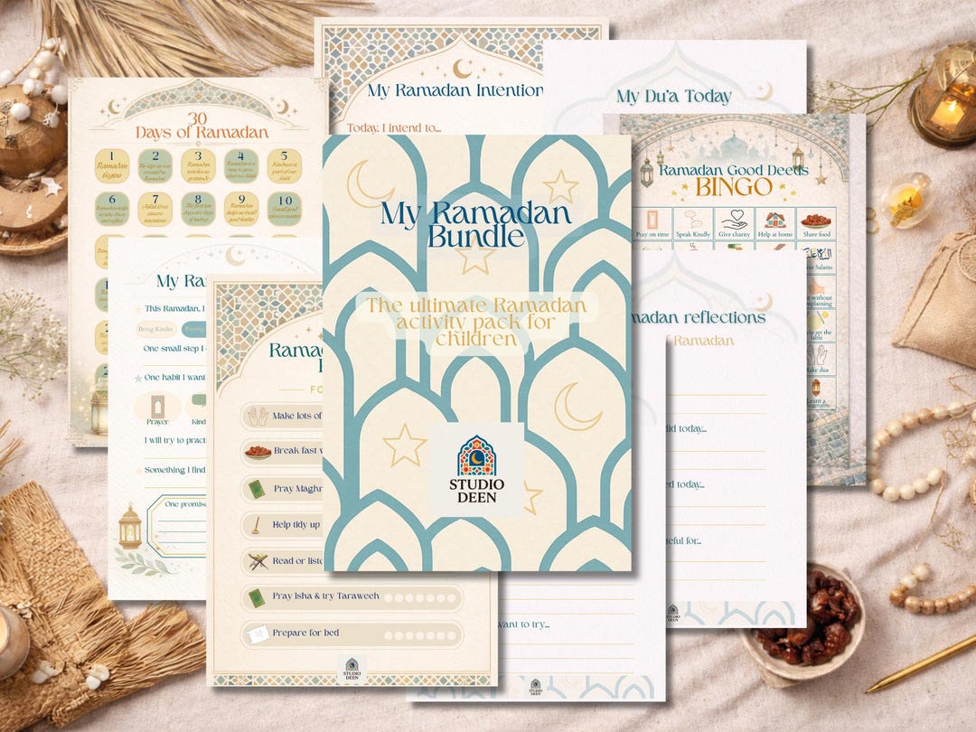 Ramadan Activity Bundle for Muslim Children | Islamic Printables Pack ...