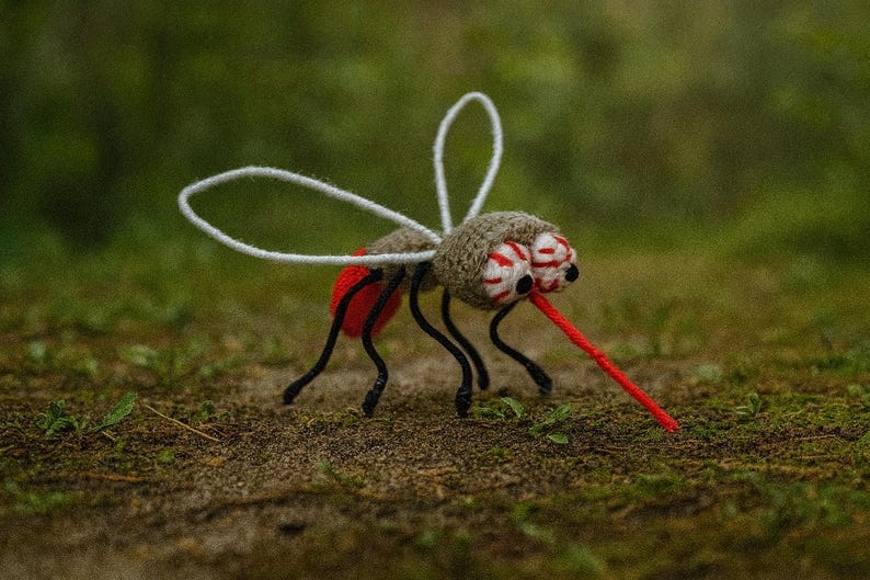 Funny Mosquito Amigurumi Crochet Pattern (ENG and HUN)- PDF Digital ...