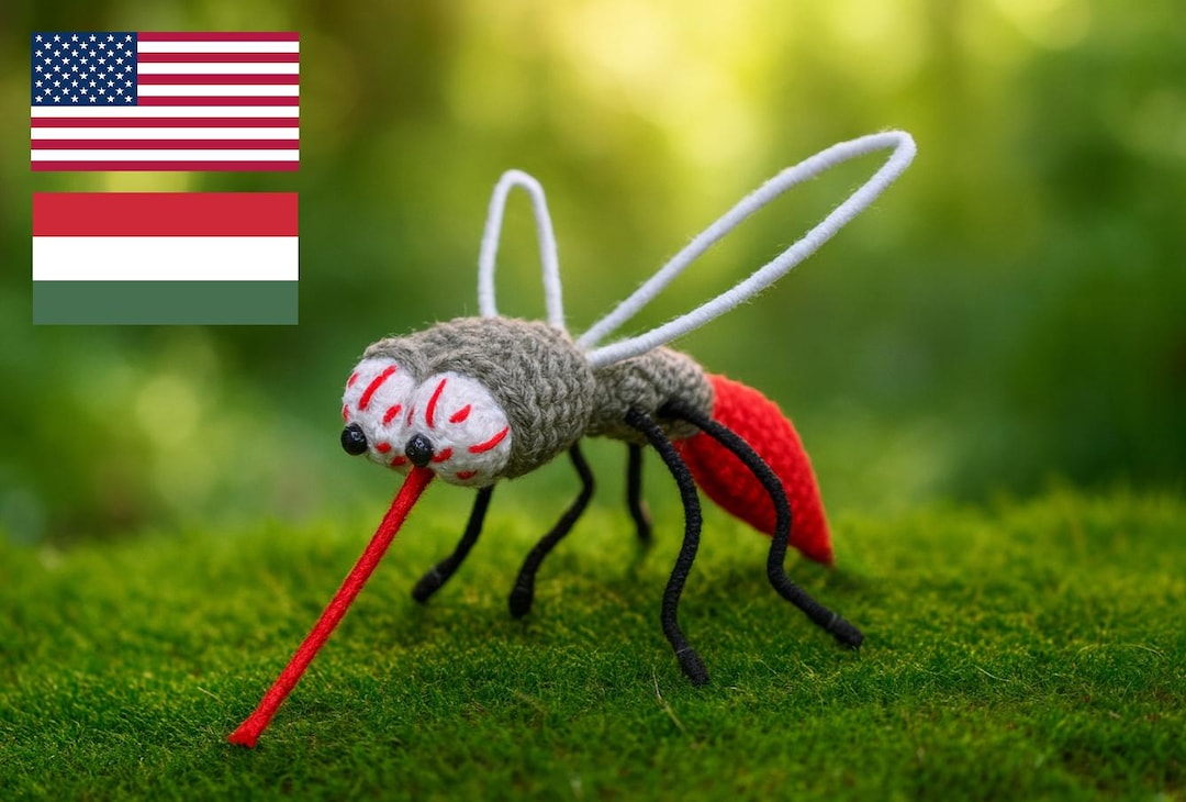 Funny Mosquito Amigurumi Crochet Pattern (ENG and HUN)- PDF Digital ...