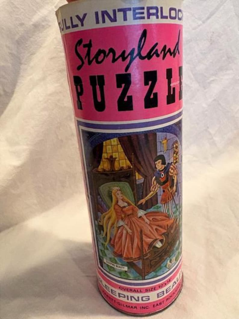 Vintage 1950s Storyland Sleeping Beauty Puzzle - H-G Toys - Children's ...