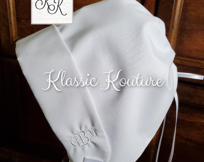 Christening Bonnet Baby Baptism Bonnet Gender Neutral Baby | Etsy