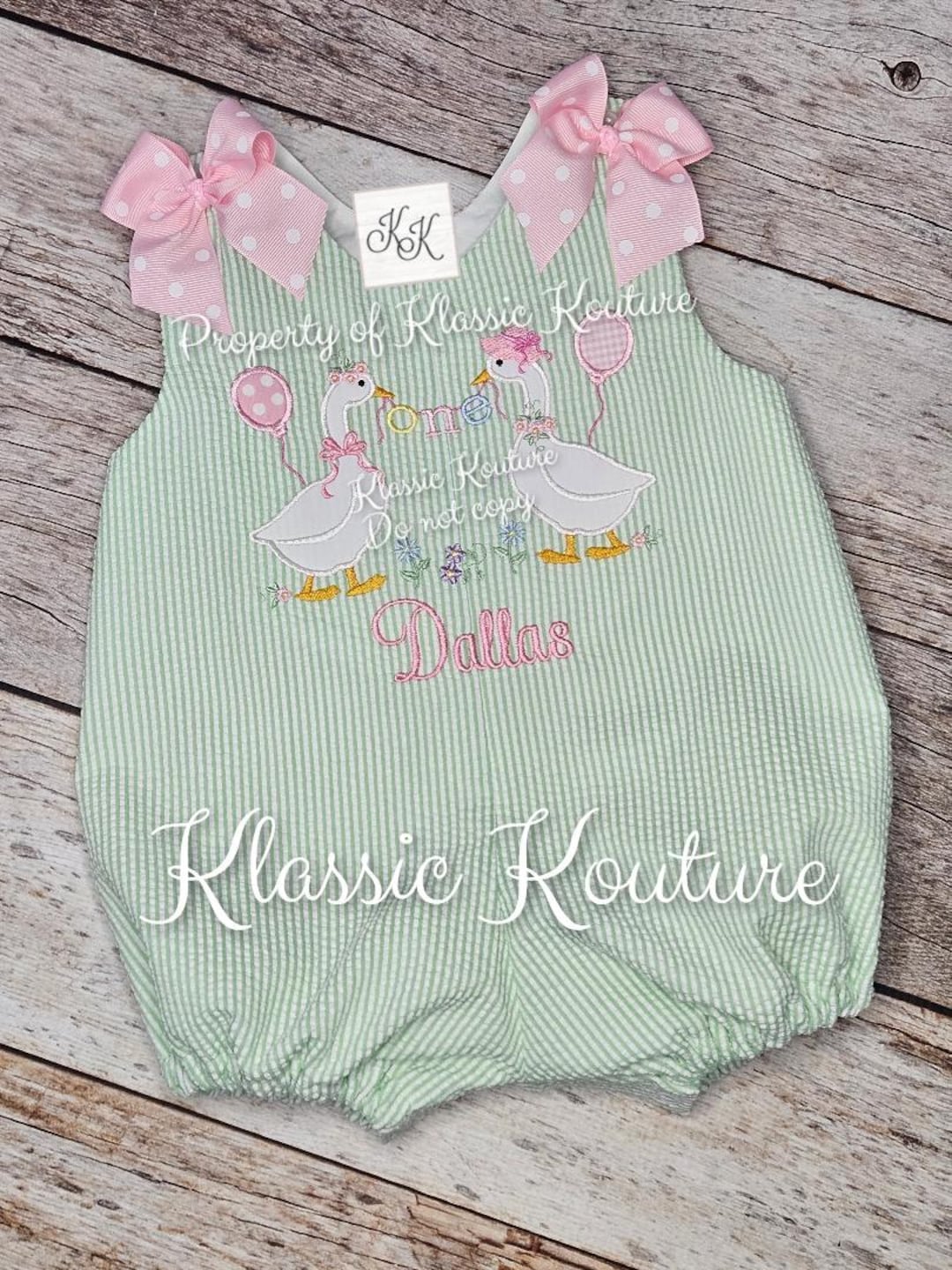 Goose Silly Goose Floral Pastels Birthday Bubble Bloomer Set A-line ...