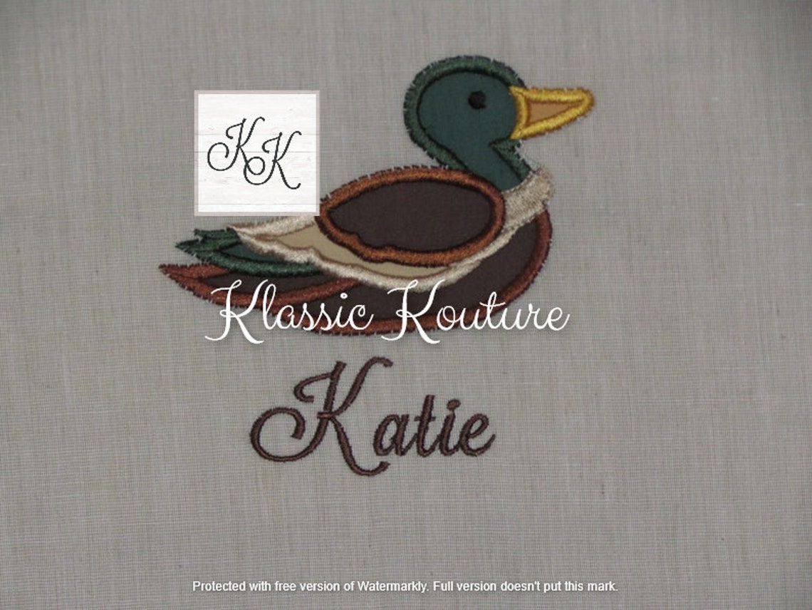 Girls Duck Hunting Mallard Duck Monogram Bloomer Set A-line - Etsy