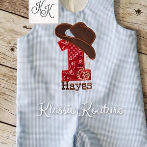 Cowboy Birthday Shortll Longall First Birthday Jon Jon Western | Etsy