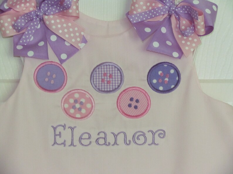 Cute as a Button Applique Bloomer Set Birthday Outfit First | Etsy