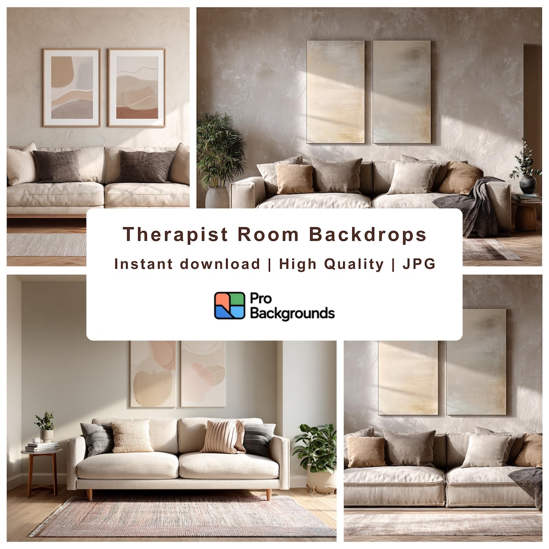 Therapist Space Zoom Background | Virtual Therapy Room | Online ...
