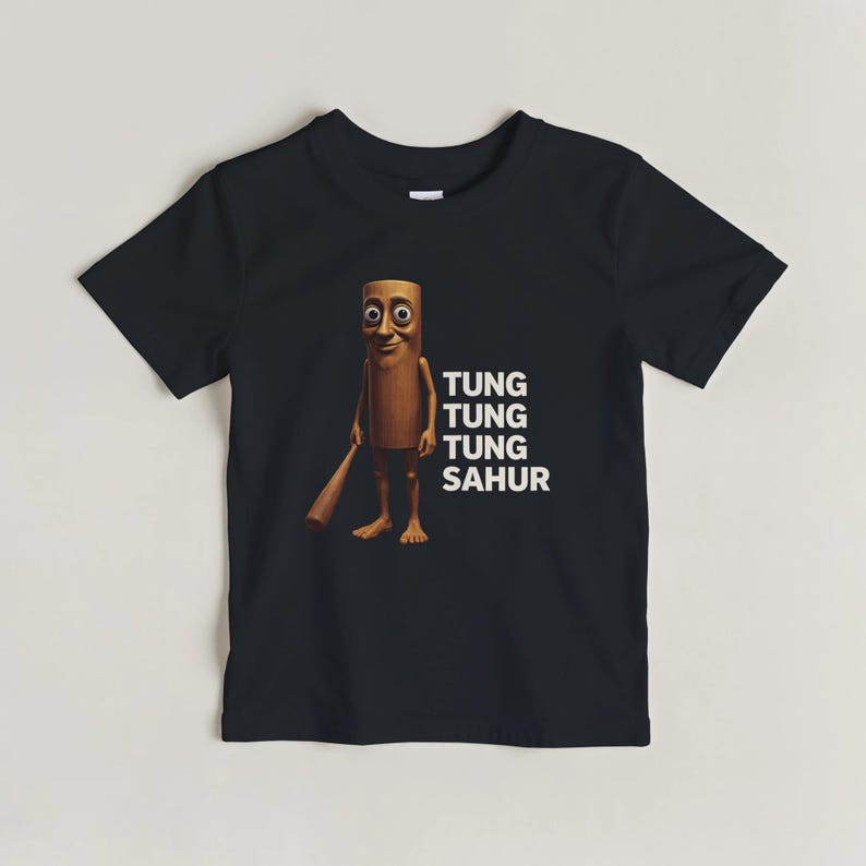Tung Tung Tung Sahur – Italian Brainrot | Funny Meme Kids T-shirt - Etsy UK