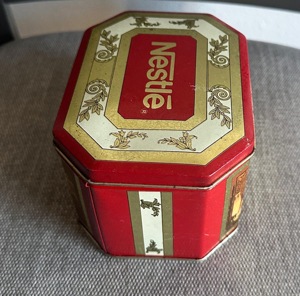 Vintage Nestle Octagon Cookie/candy Tin - Etsy