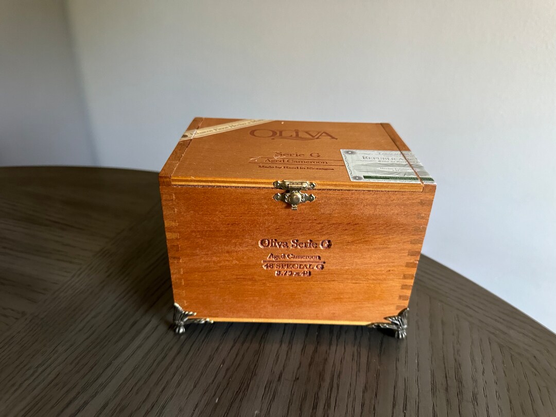 Cigar Box Jewelry Box Re-purposed From an Authentic Oliva Cigar Box - Etsy