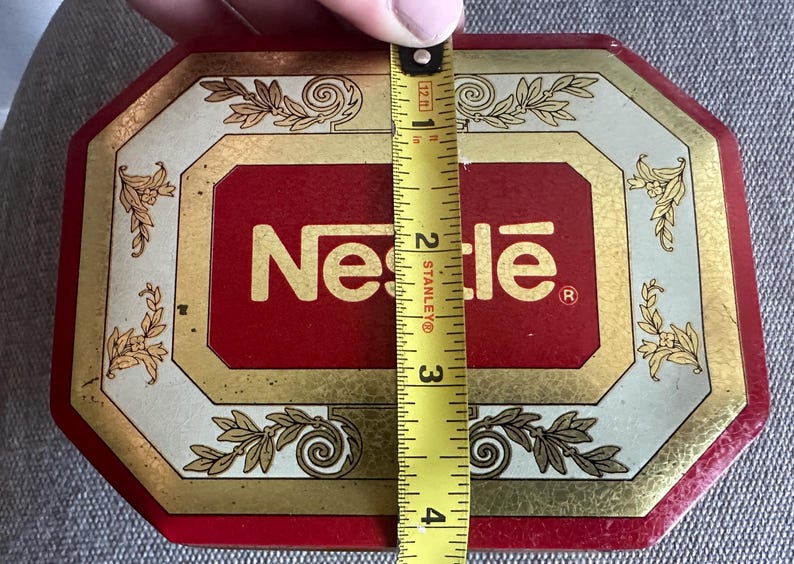 Vintage Nestle Octagon Cookie/candy Tin - Etsy