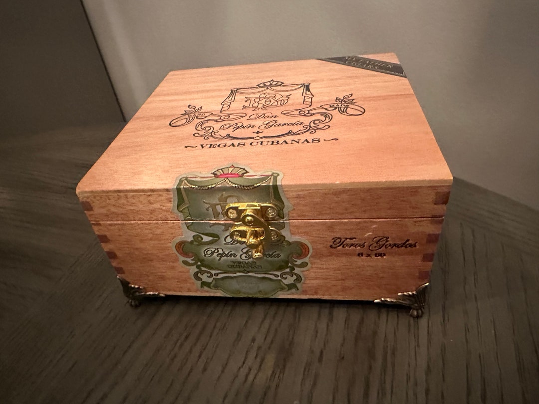 Repurposed Cigar Box Jewelry Box: "my Father Cigars", Velvet Lined - Etsy