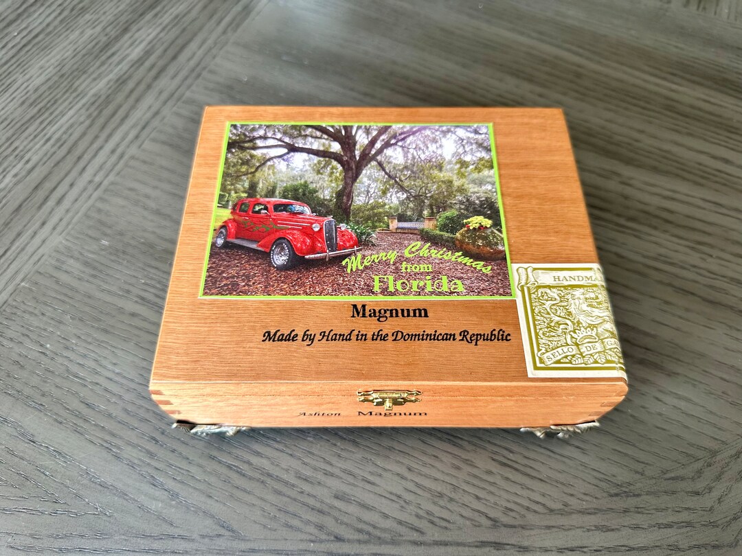 Upcycled Cigar Box Jewelry Box, Holiday Keepsake With Velvet Lining - Etsy