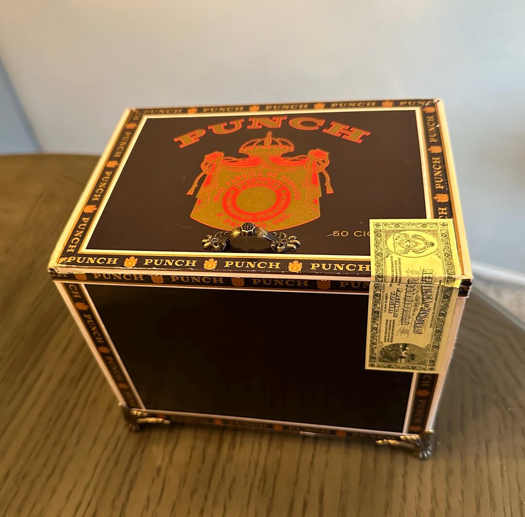 Cigar Box Jewelry Box Re-purposed From an Authentic “punch” Cigar Box ...