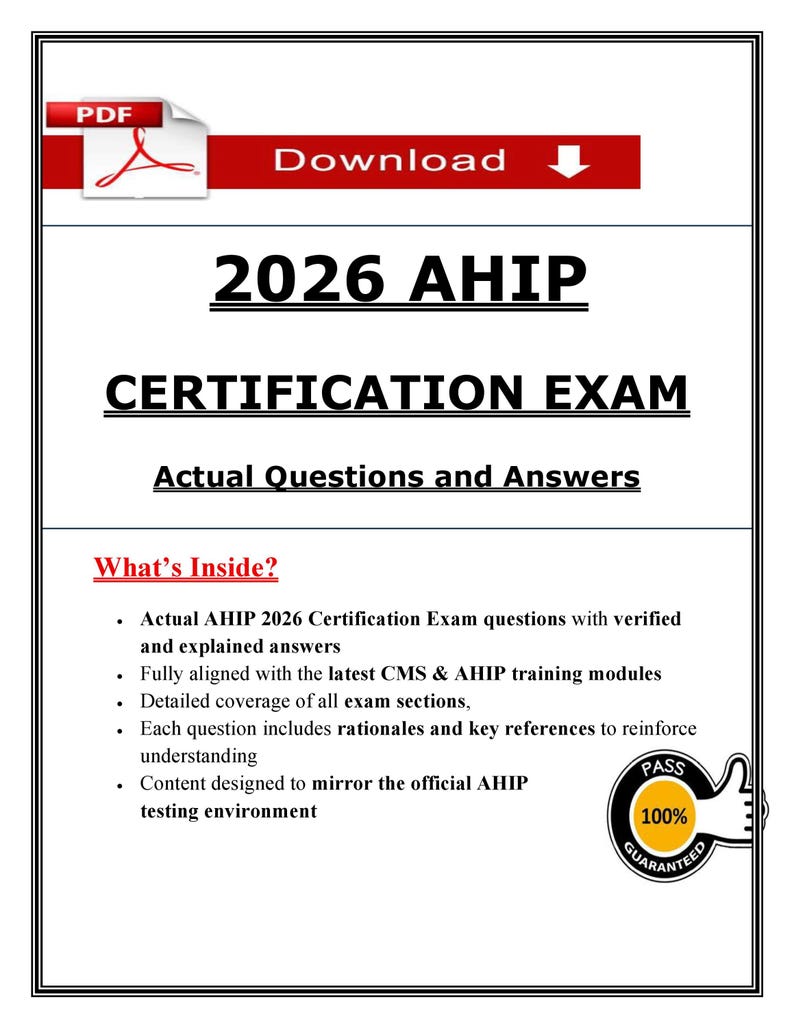 2026 AHIP Certification Exam - Etsy UK