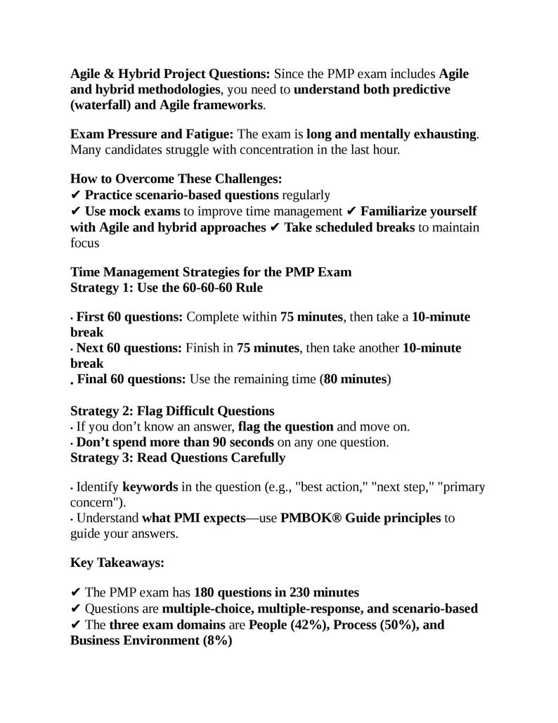 PMP Exam Prep 2025-2026 PDF | 800+ Mock Exam Questions + Answer ...