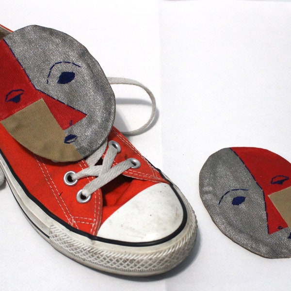 Abstract Face Shoe Decal - Etsy
