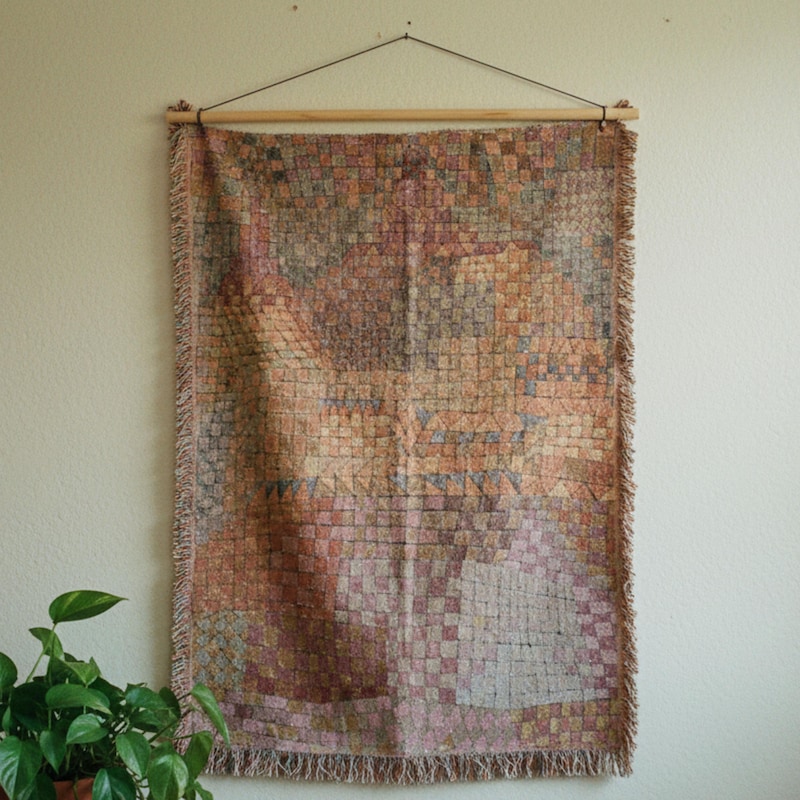 Muted Abstract Tapestry - Etsy