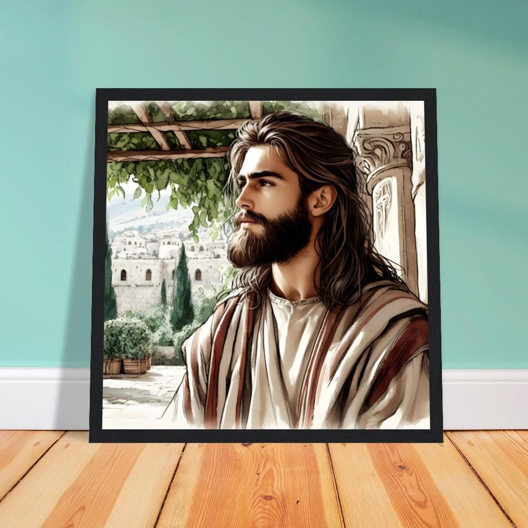 Jesus Christian Religious Bible Art Watercolor Painting by Jwise Friend ...