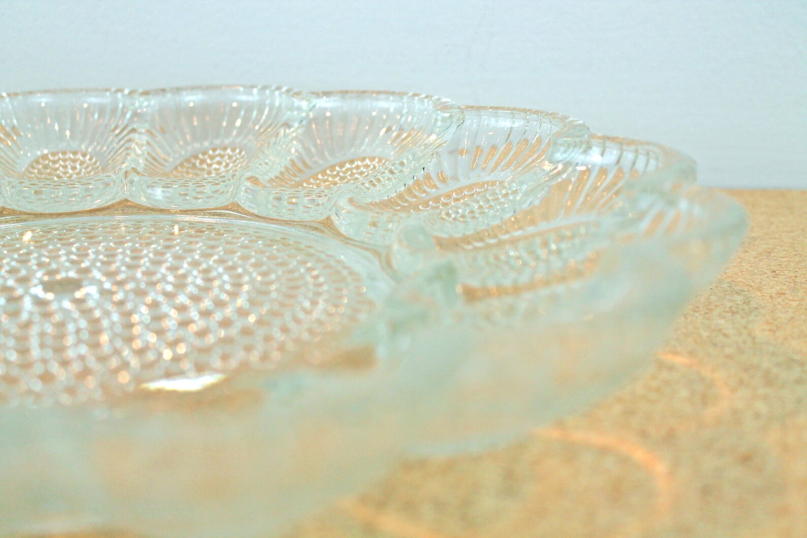 Clear Hobnail Glass Deviled Egg Plate Relish Dish Vintage - Etsy