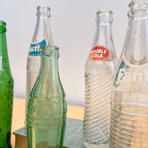 Antique Soda Pop Bottle Collection, Vintage Coca-cola, Sprite, Fanta ...