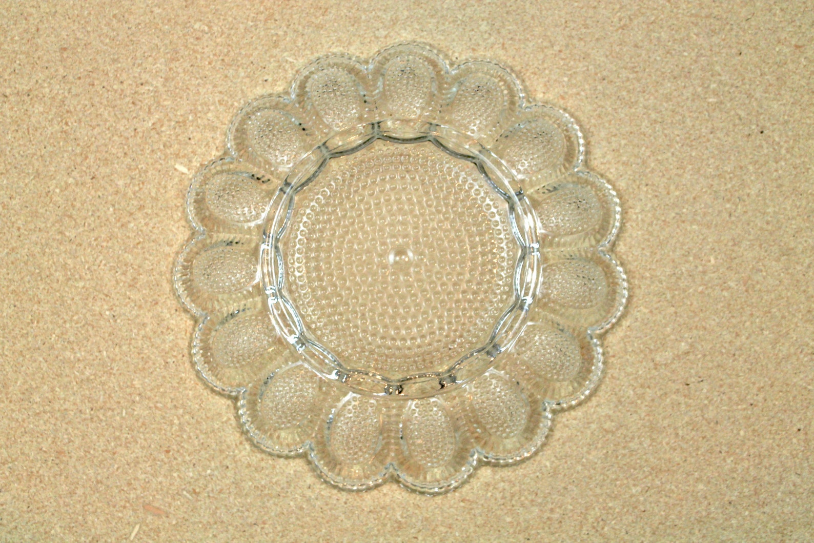Clear Hobnail Glass Deviled Egg Plate Relish Dish Vintage - Etsy