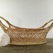 Large French Country Wicker Basket With Decorative Round Handles ...