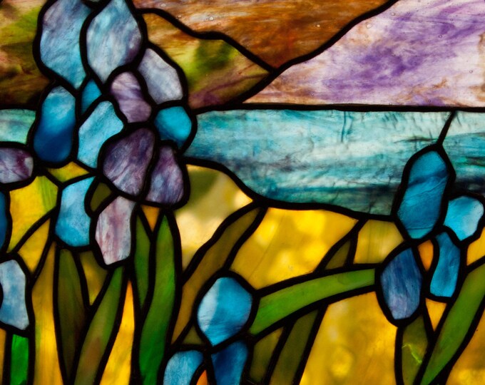 Gothic Daffodil Stained Glass Pattern.© David Kennedy Designs. - Etsy ...