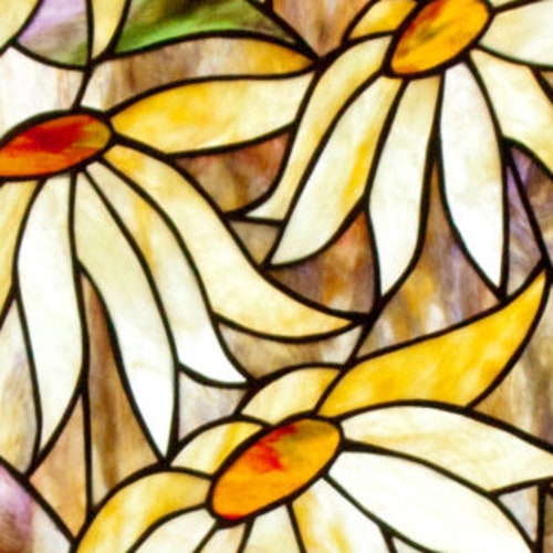 Gothic Daisy Stained Glass Pattern. © David Kennedy Designs. - Etsy Ireland