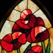 Gothic Poppies Stained Glass Pattern. © David Kennedy Designs. - Etsy