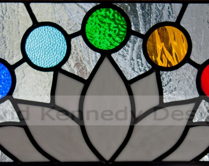 Reiki Rectangle Stained Glass Pattern .© David Kennedy Designs - Etsy