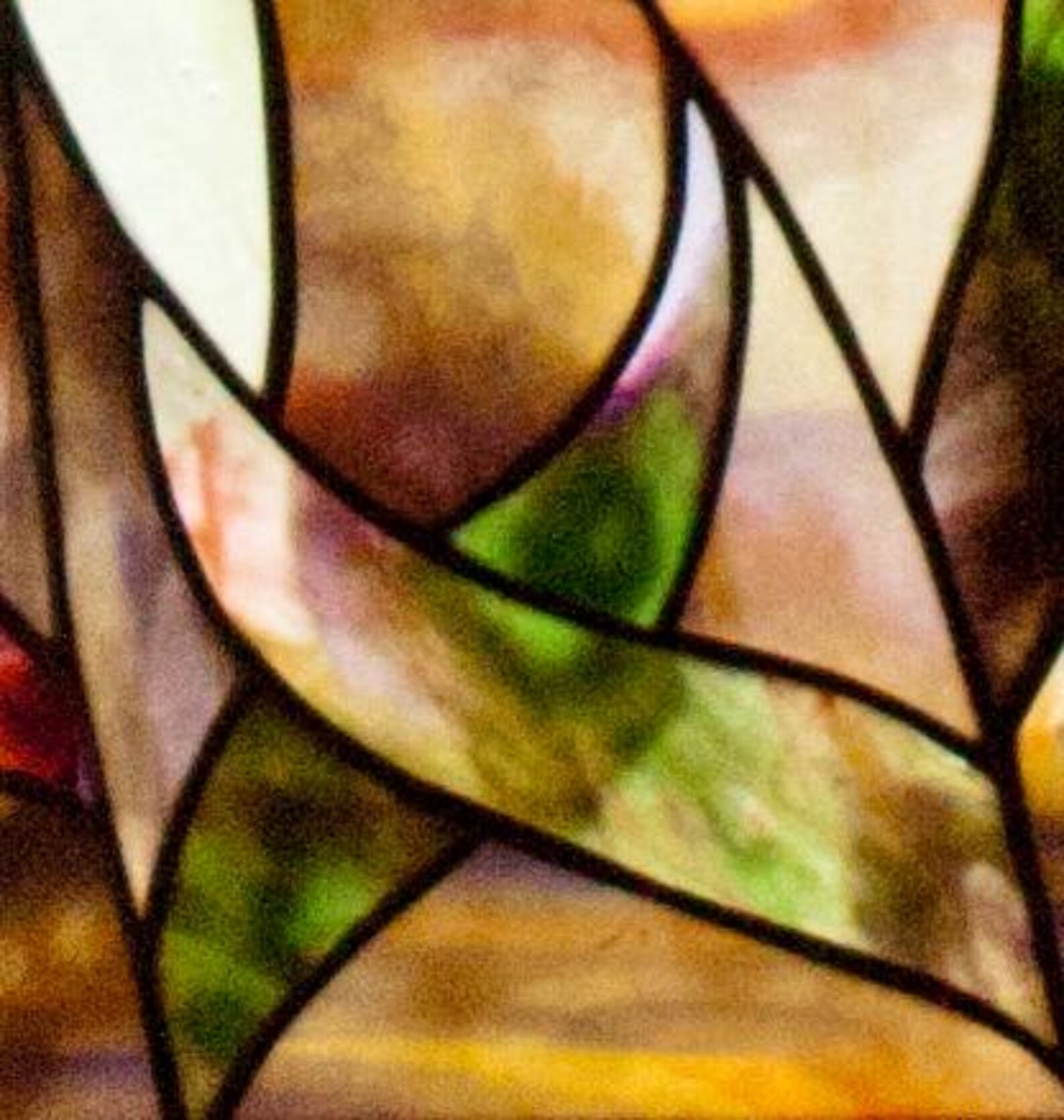 Gothic Daisy Stained Glass Pattern. © David Kennedy Designs. - Etsy