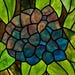 Blue Hydrangea Stained Glass Pattern. © David Kennedy Designs. - Etsy
