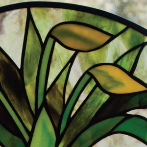 The Green Man Stained Glass Pattern.© David Kennedy Designs. - Etsy