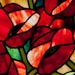 Gothic Poppies Stained Glass Pattern. © David Kennedy Designs. - Etsy