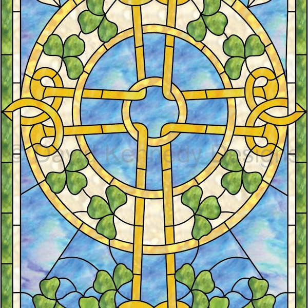 Celtic Stained Glass - Etsy