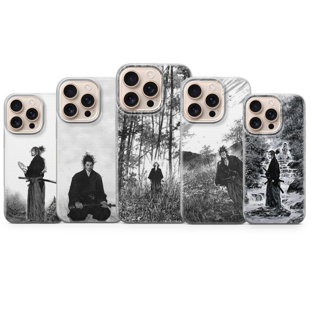 Vagabond Miyamoto Musashi Phone Case Vagabond Style Black White Anime ...