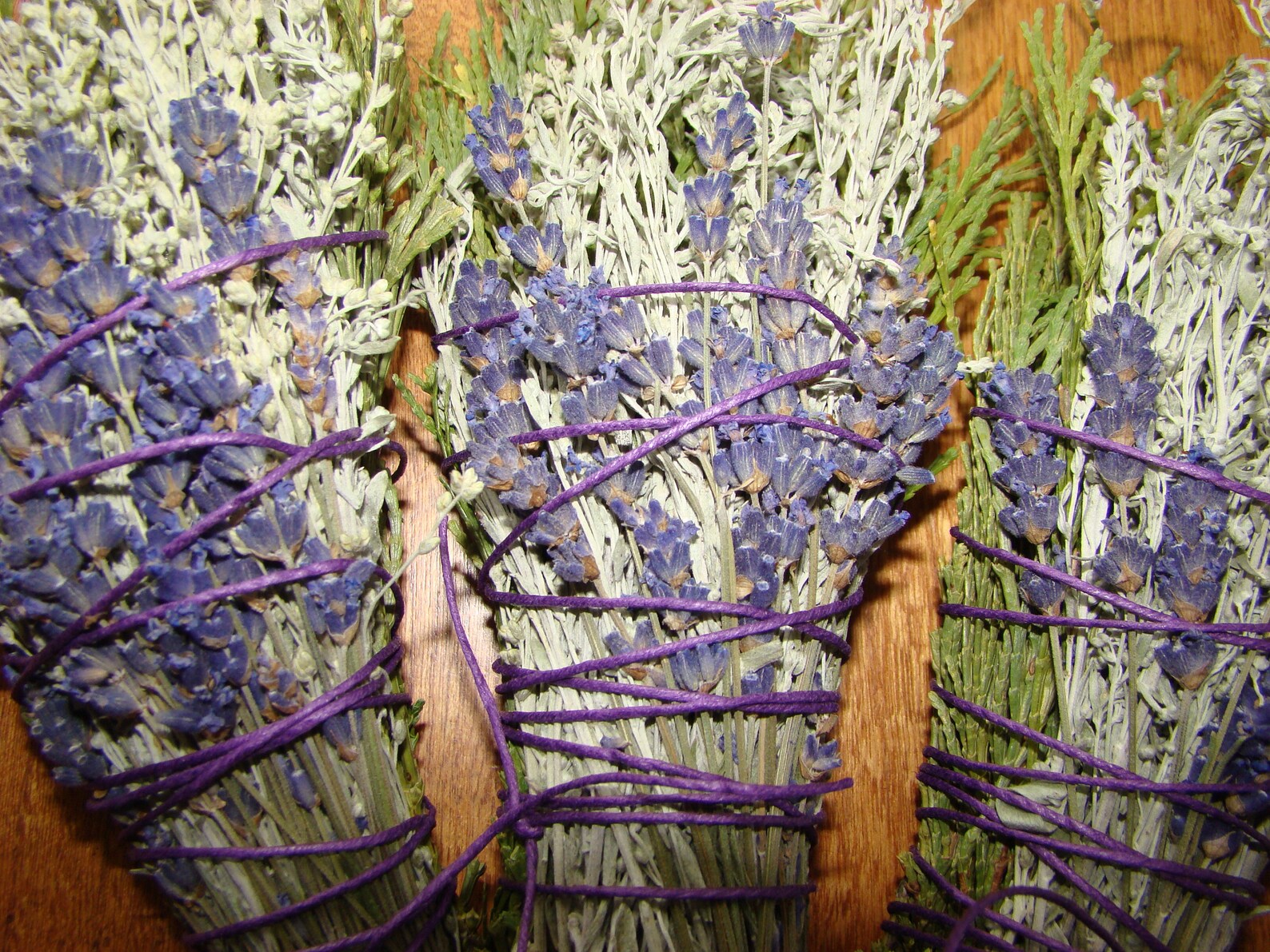 Smudge Bundle Cedar Sage and Lavender Hemp Twine Smudge - Etsy