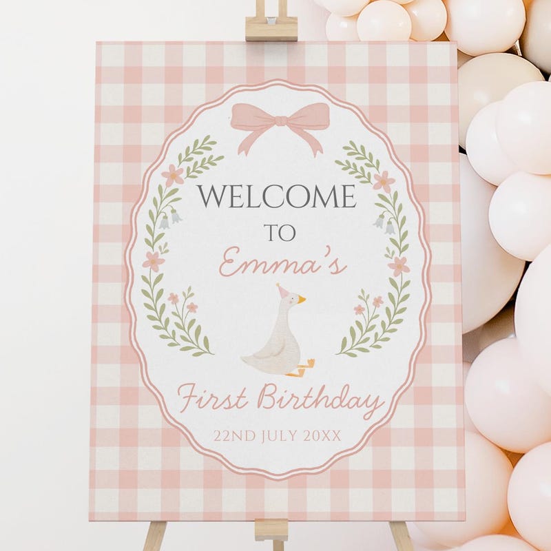 Goose on Loose Welcome Sign - Etsy