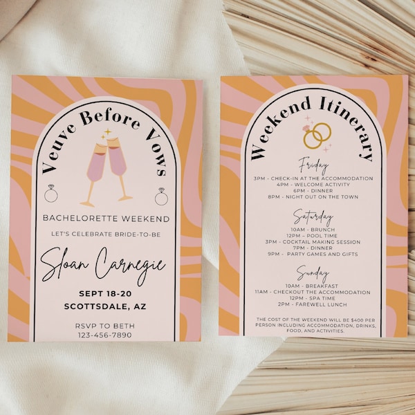 Veuve Before Vows Invitation - Etsy