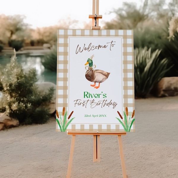 Duck Birthday Party Sign - Etsy