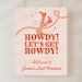Last Rodeo Bachelorette Welcome Poster Template, Howdy Lets Get Rowdy ...