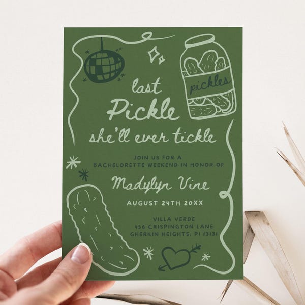 Pickle Theme Bachelorette - Etsy