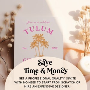 Tulum Bachelorette Invitation Itinerary, Tulum Before the Groom ...