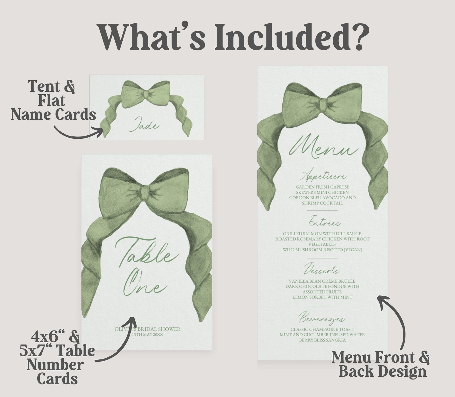 She's Tying the Knot Dinner Table Setting Bundle, Editable Templates ...