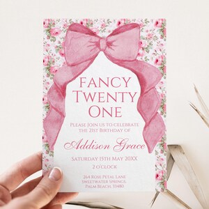 Love Shack Fancy 21st Birthday Invitation Template, Editable 21st Party ...