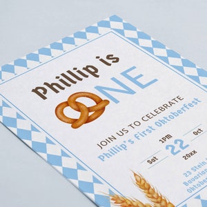 Onetoberfest First Birthday Invitation Template, Oktoberfest 1st Party ...