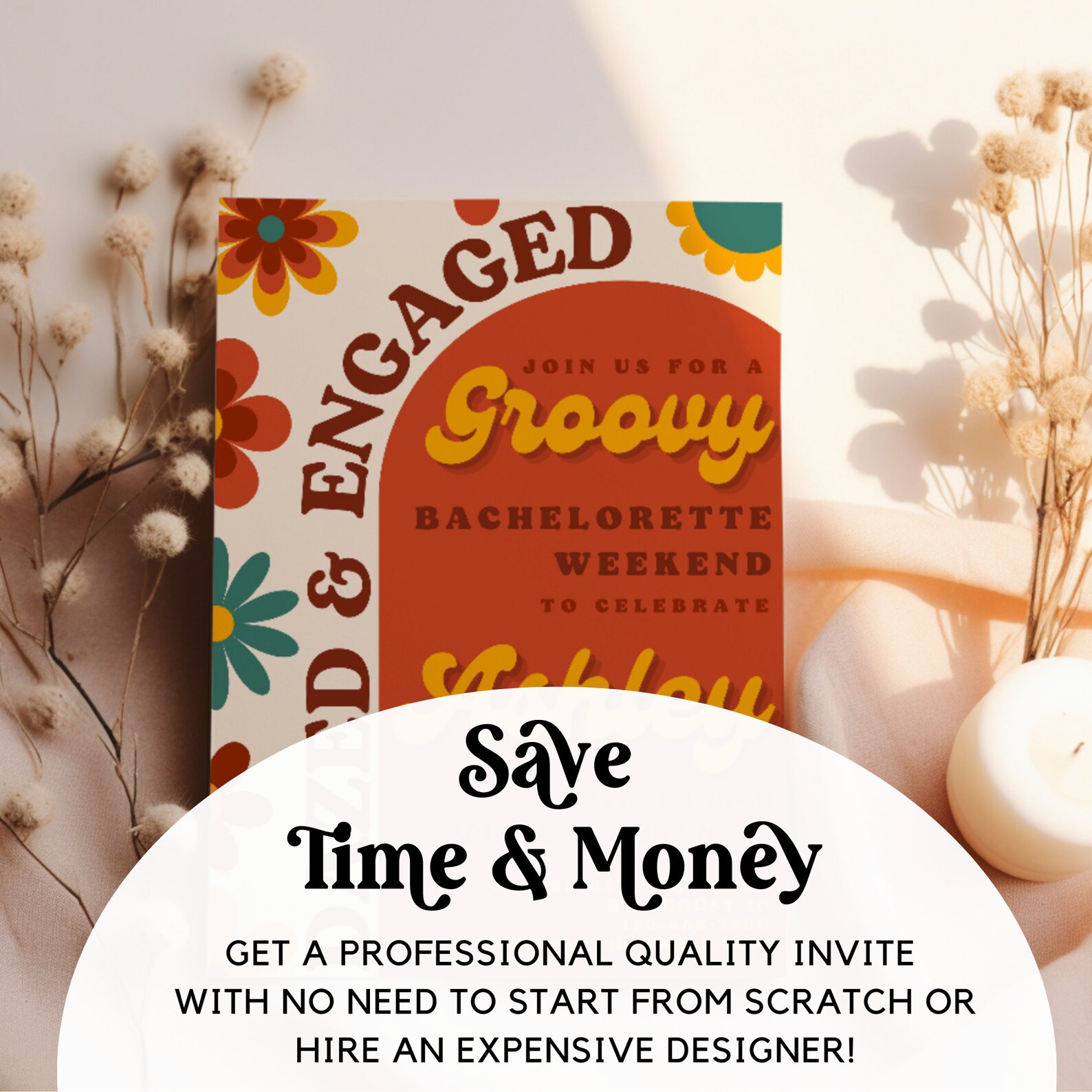 Dazed and Engaged Bachelorette Invitation and Itinerary Template ...